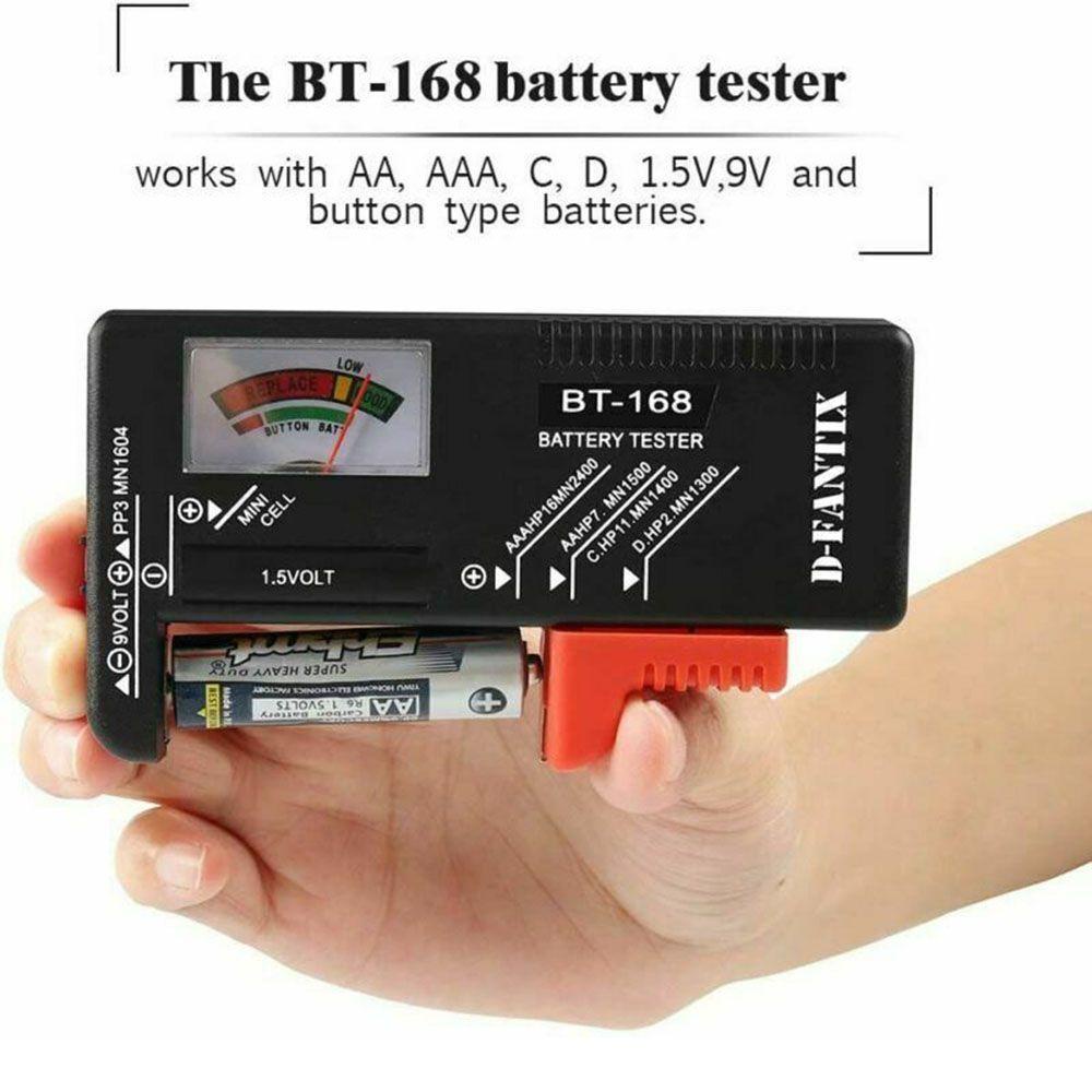 YNATURAL AAACD9V1.5V Battery Volt Tester Button Cell Voltage Checker ...