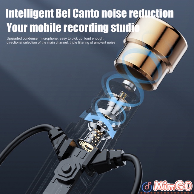 Go Typ-c ชุดหูฟังอินเอียร์ แบบมีสาย พร้อมไมโครโฟน ตัดเสียงรบกวน สําหรับ ...