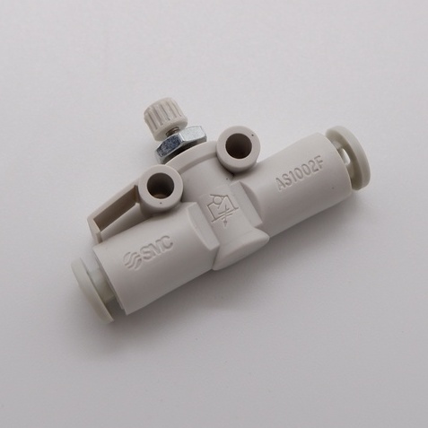 AS1002F-04 SMC AS Series Tube Flow Controller, 4mm Tube Inlet Port x 4mm Tube Outlet Port ...