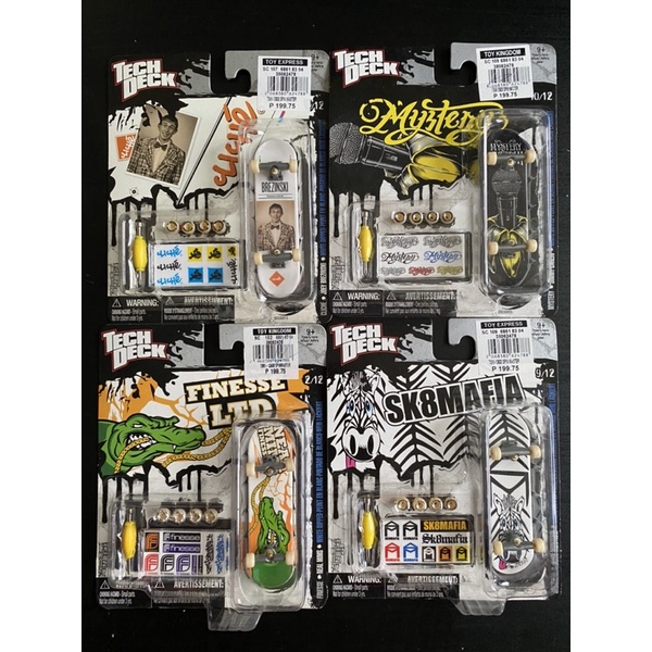 Tech Deck Fingerboard - White Dipped Board Series ( Cliche, Mystery ...