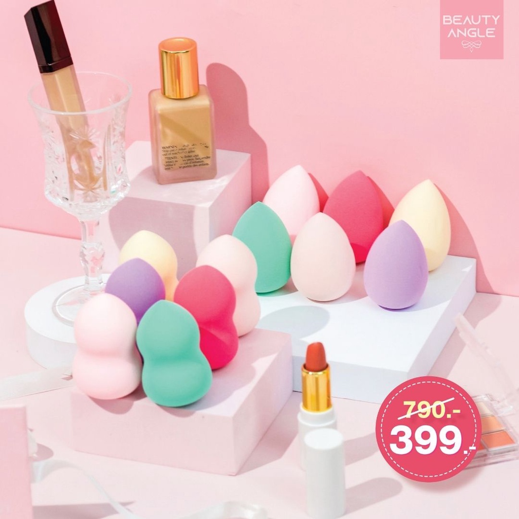 ฟองน้ำเเต่งหน้า Beauty Angle | Shopee Thailand