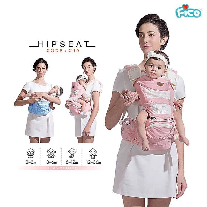 Fico เป้อุ้มเด็ก รุ่น C10 พรีเมี่ยม - momandbabyshopee - ThaiPick