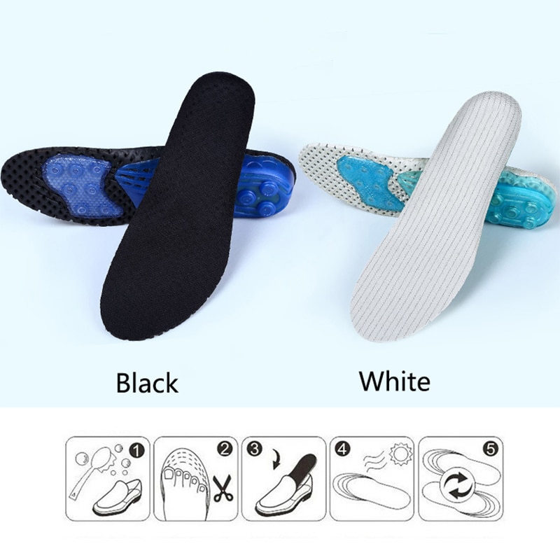 Silica Gel Sport Shoe Insole High-Impact Spring Cushioning Shock ...