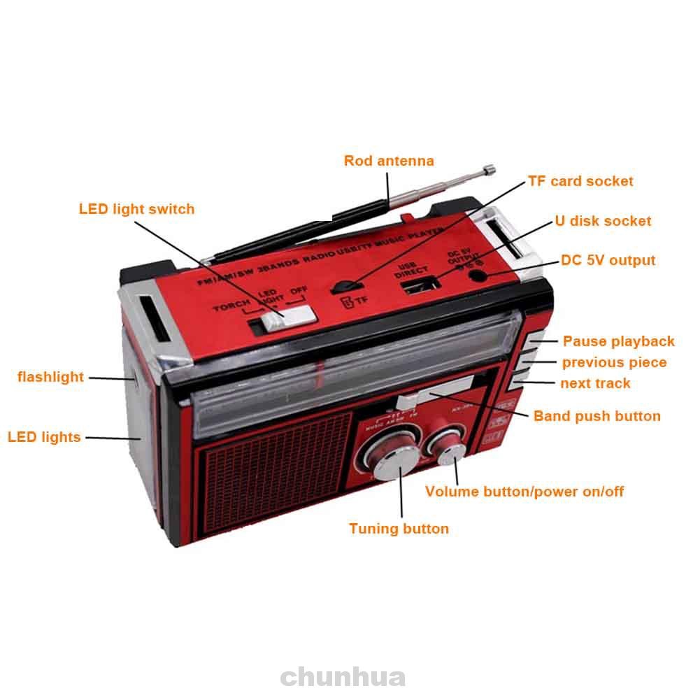 Home Multifunctional Antenna Rechargeable High Sensitivity Portable ...