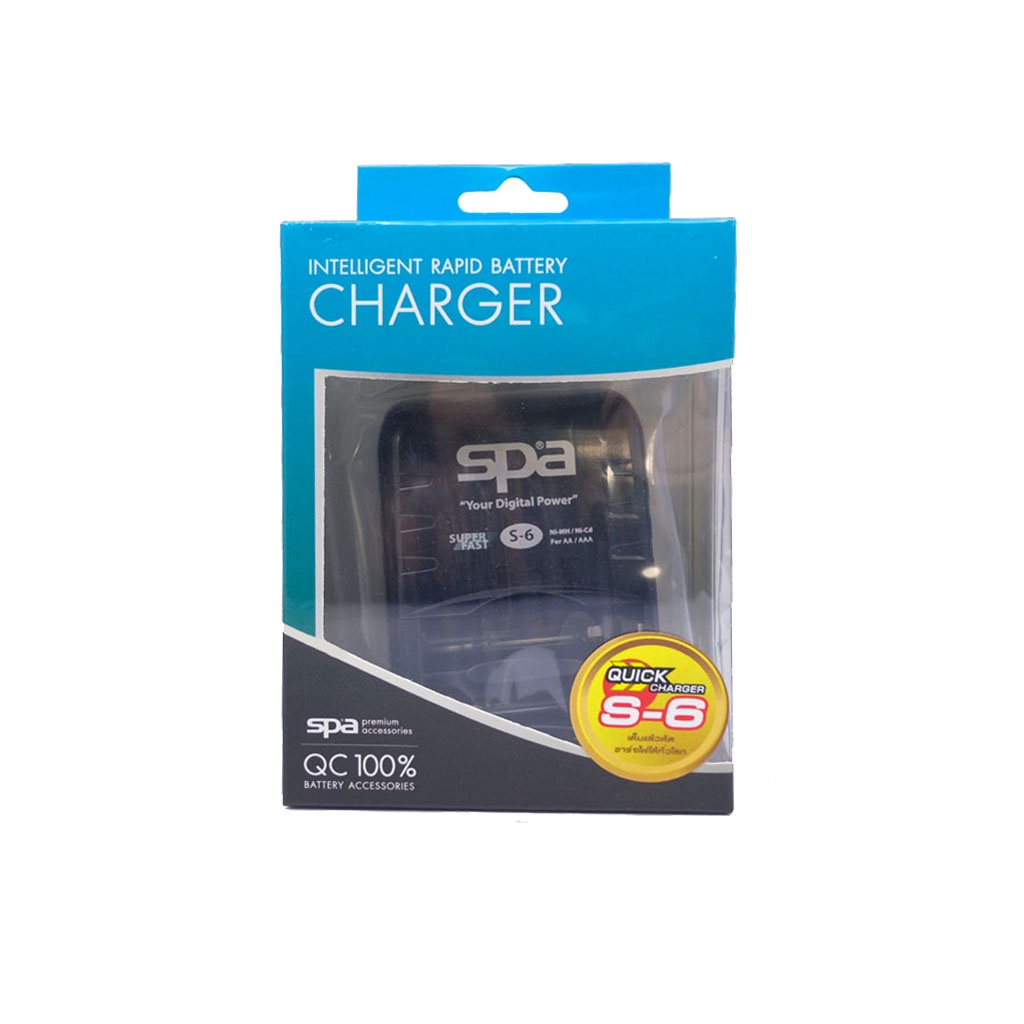 แท่นชาร์จถ่าน ชาร์จเร็ว AAAAA 2 ก้อน รุ่น S6 เต็มแล้วตัด (Fast Charger ...