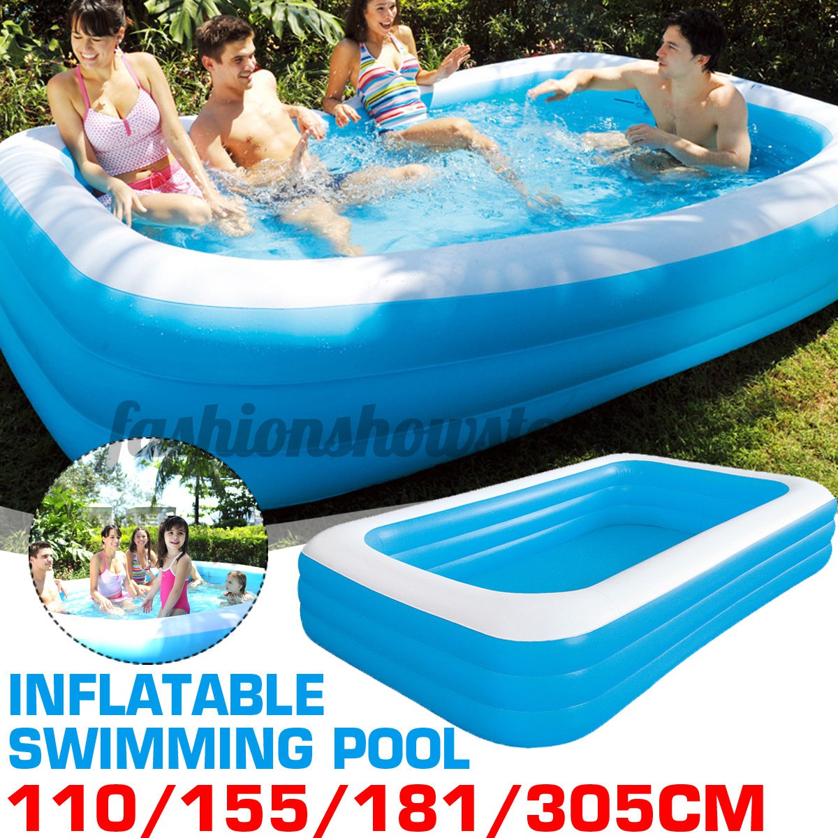 Portable Inflation-free Hard Plastic Swimming Pool Folding Pool Family ...