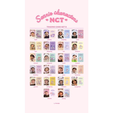 พร้อมส่งต้นเดือนตุลา NCT x Sanrio Trading Card Set B.ver ไม่แกะ ลุ้นสเป ...