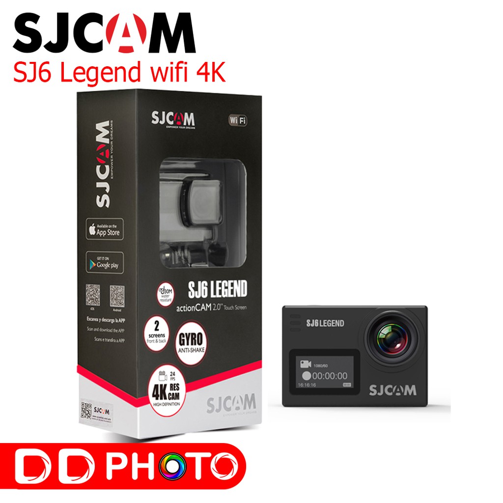 SJCAM Camera SJ6 Legend Wifi 16MP 4K เมนูไทย จอLCD 2 นิ้ว ของแท้ รับ ...