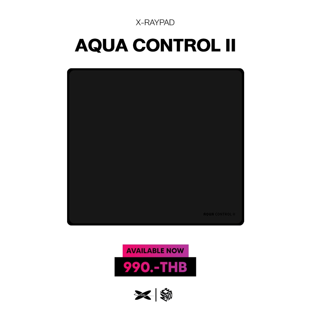 แผ่นรองเมาส์ X-raypad Aqua Control II Black (Uncoated) | Shopee Thailand