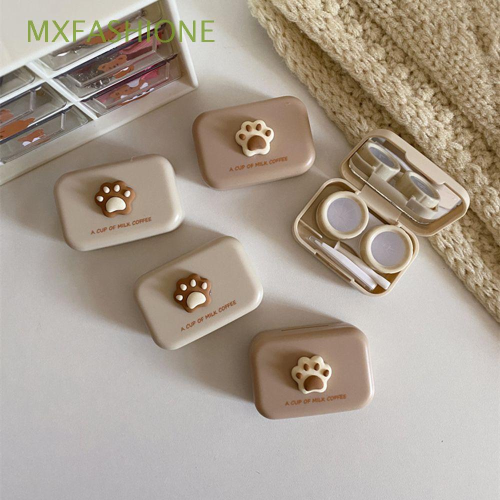 MXFASHIONE Portable Storage Lenses Box Cute Mirror Container Contact ...