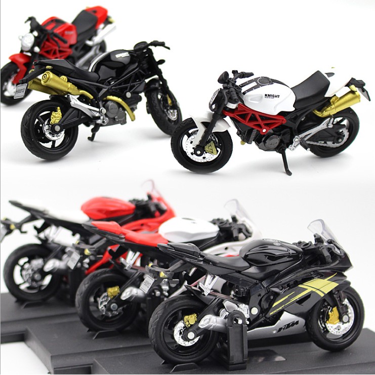 1:18 pull back Diecast alloy Motorcycle simulation model Toys js007 ...