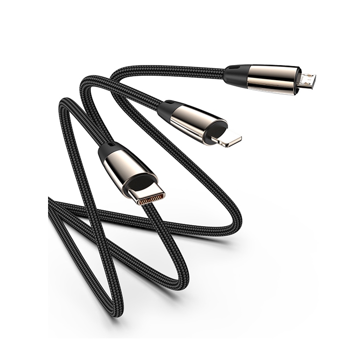 Joyroom 1.2M 3.5A Lightn/Micro/Type-C Charger Data 3 In 1 USB Cable ...