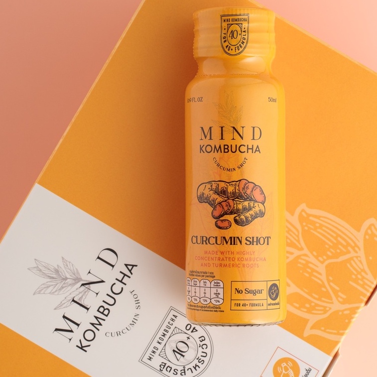 Mind Kombucha CURCUMIN Shot (Official) คอมบูชะและขมิ้นชันเข้มข้น แบรนด์ ...