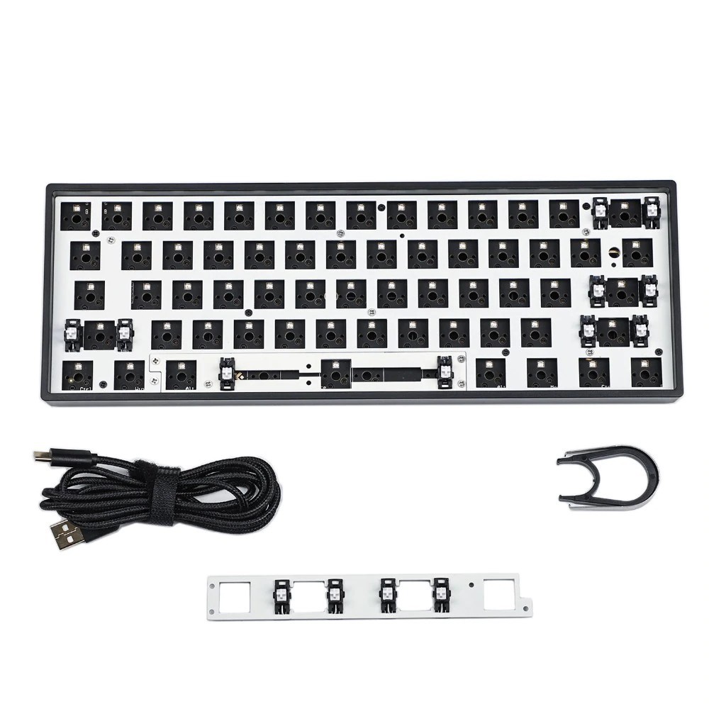 มี 2 สี ดำขาว SKYLOONG GK61X คีย์บอร์ด hotswap 60 ราคาถูก คุ้มค่า ใช้ ...