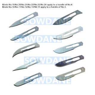 100 Pcs Dental Scalpel Blades Dental Medical Carbon Steel Surgical ...