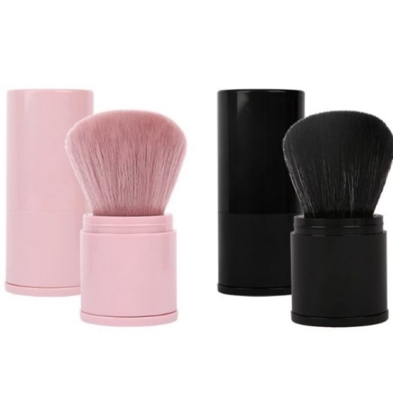 แปรงคาบูกิ Black Portable Retractable Brush Powder Blush Brush Makeup ...