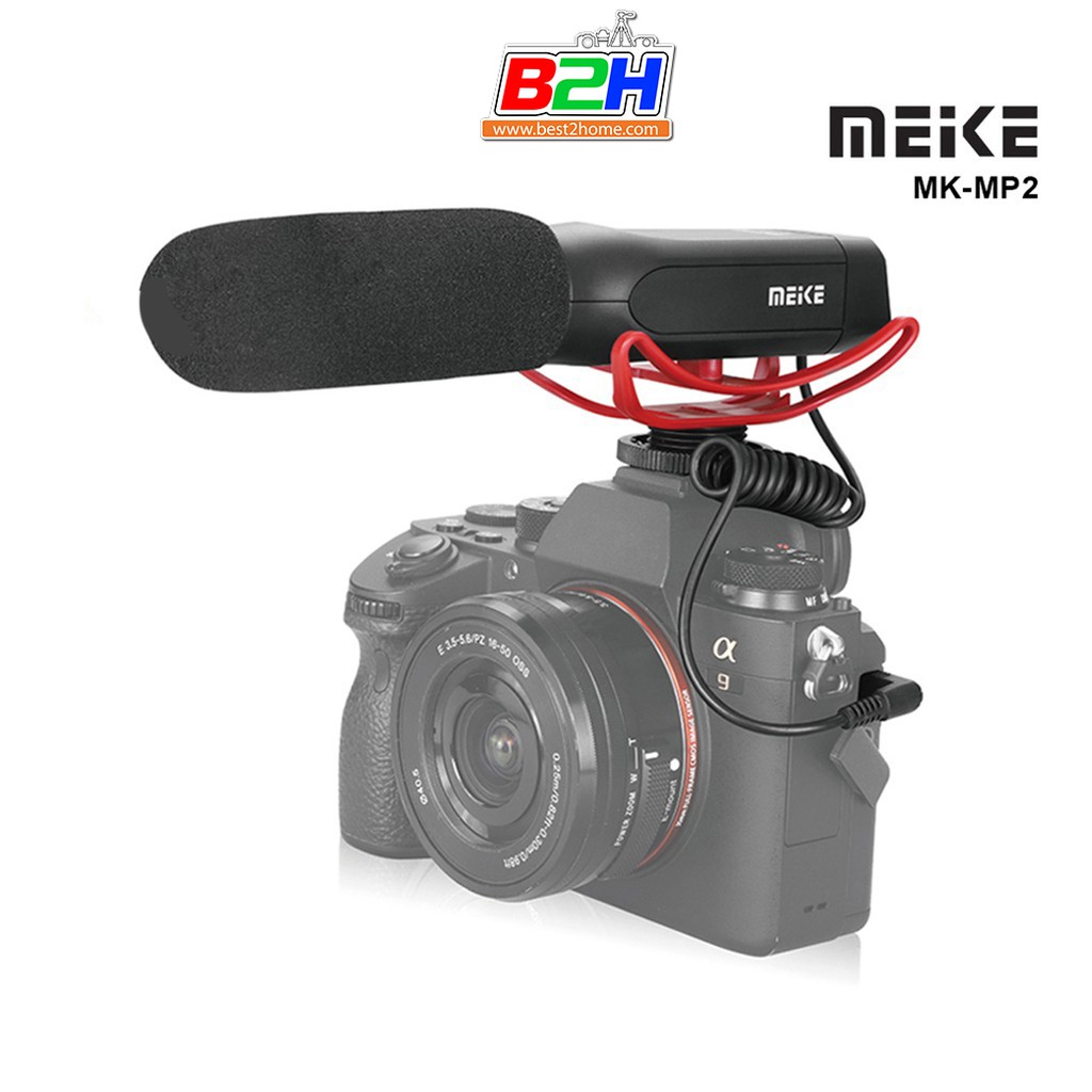 MEIKE MK-MP2 Microphone All Cameras รับประกัน 1 ปี | Shopee Thailand