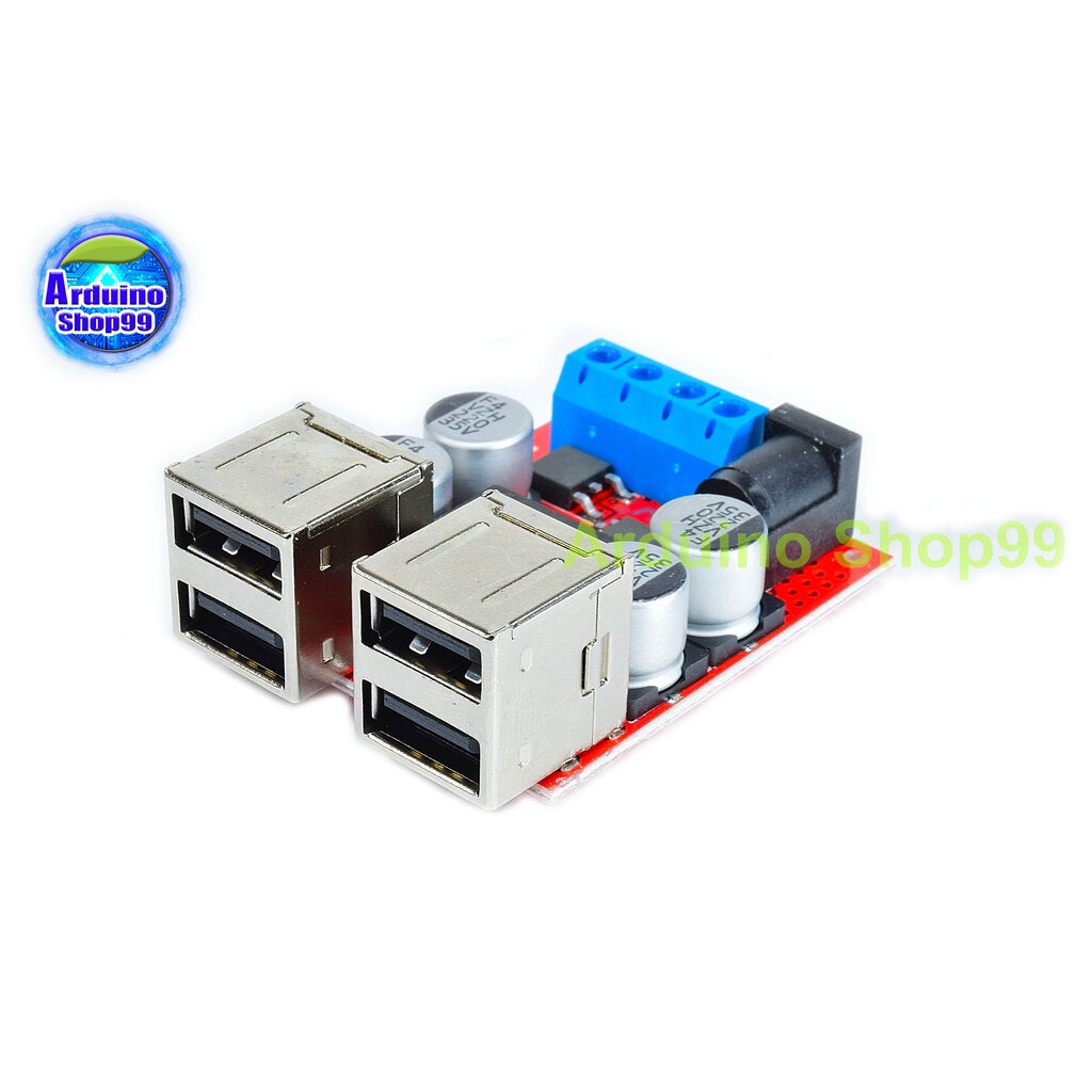 8V-35V to 5V 8A power supply buck module 4-port USB output (Step-Down ...