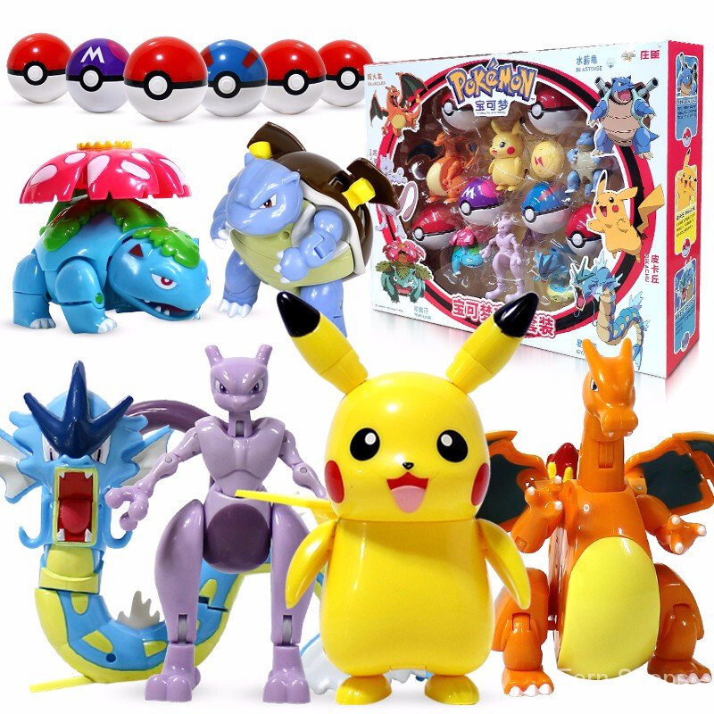 Pokemon figures anime toy pikachu charizard solgaleo action figure ...