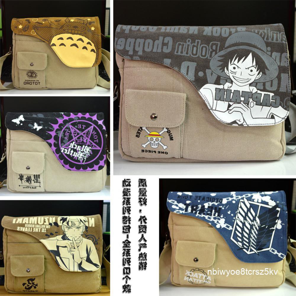 Attack on Giant Sword Art Online Naruto Pirate Shoulder Bag Canvas ...