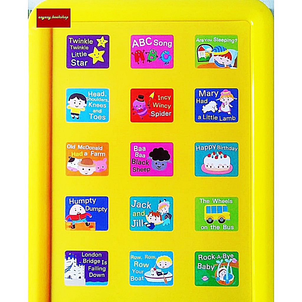 Sound Book Songs for Kids หนังสือกดมีเสียง หมวดเพลงเด็ก รวม30เพลงภาษา ...