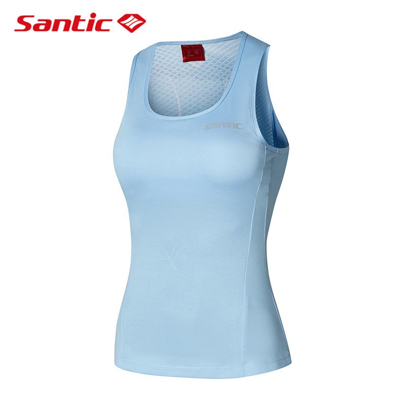 SANTIC เสื้อกล้ามแขนกุดซานติกระบายอากาศสําหรับผู้หญิงขี่จักรยาน ...