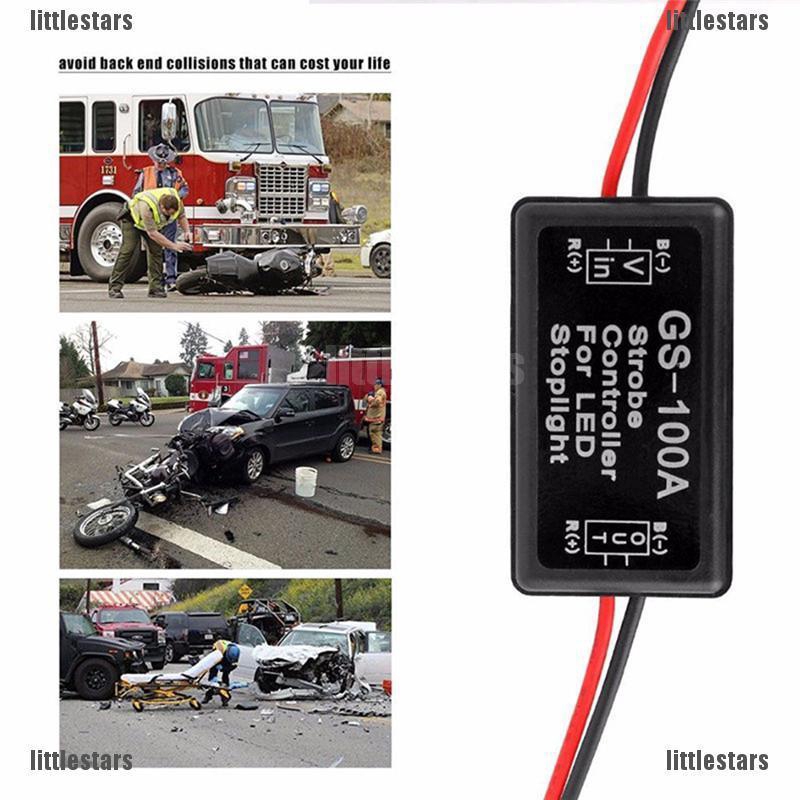{LUV} GS-100A LED Brake Stop Light Strobe Flash Module Controller Box For Car Vehicle{LJ ...