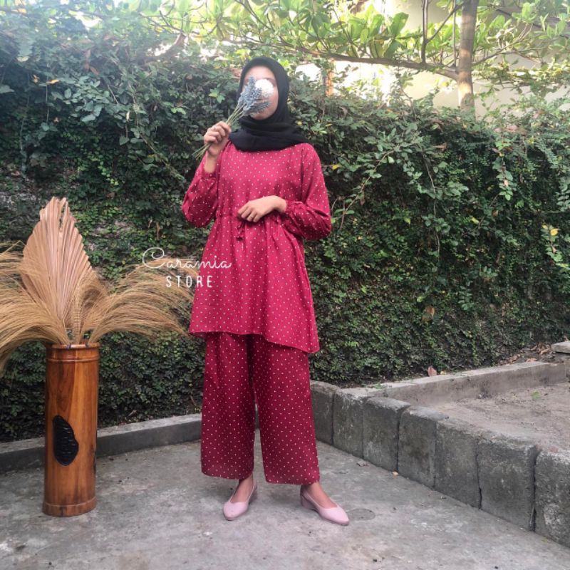 ชุดผ้าปูที่นอนลายจุด Rayon One Set Rayon - caramiastore.th - ThaiPick