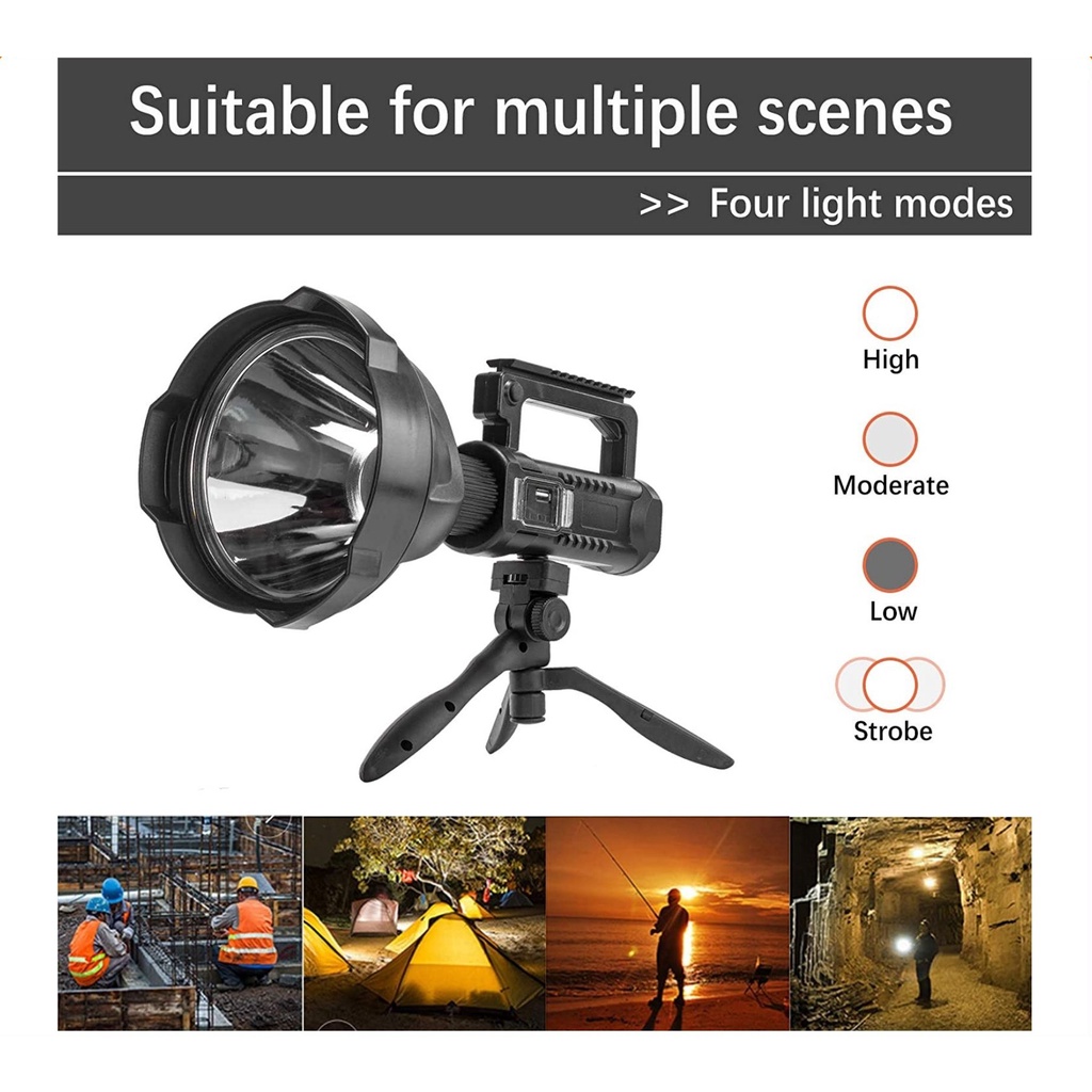 Multifunction Outdoor Floodlight USB Rechargeable Powerful Led ...
