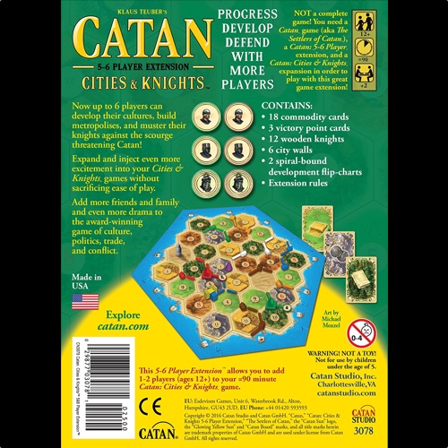Catan 5th Edition 5-6 Players Extension (EN) Board Game บอร์ดเกม ของแท้ ...