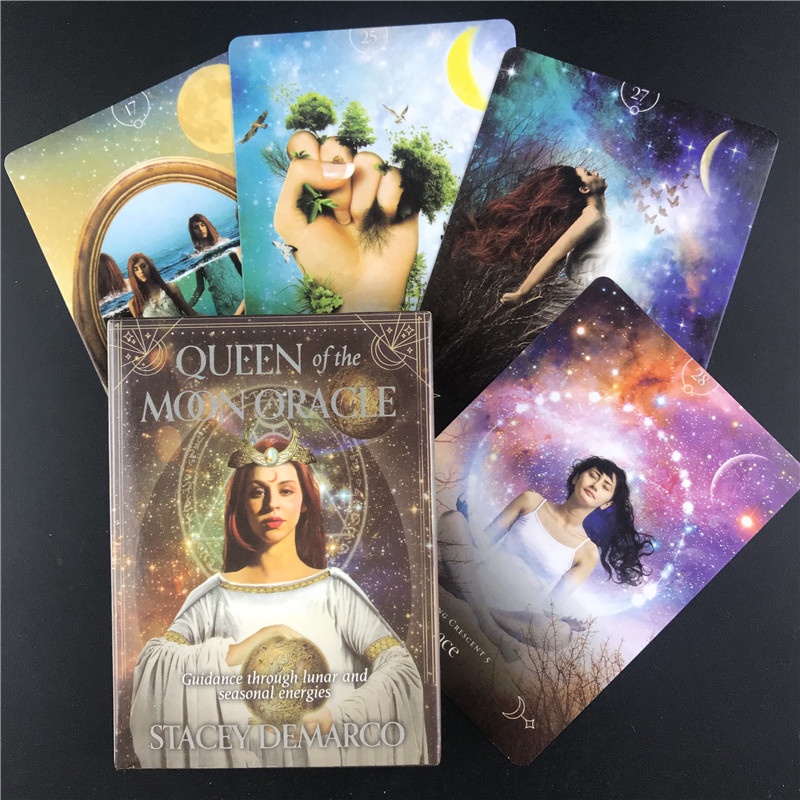 เกมกระดานOracle Queen of the Moon oracle cards Tarot l Oracle Card ...