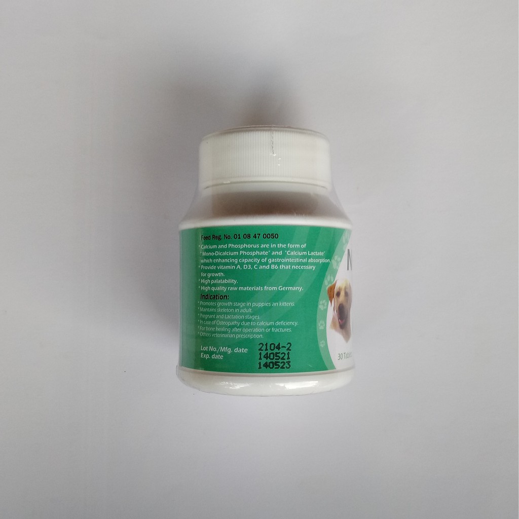 Nutrical วิตามินเสริมแคลเซียมสำหรับสุนัข นูตริแคล Nutrical แคลเซียมสำหรับสุนัข บรรจุ 30 เม็ด ...