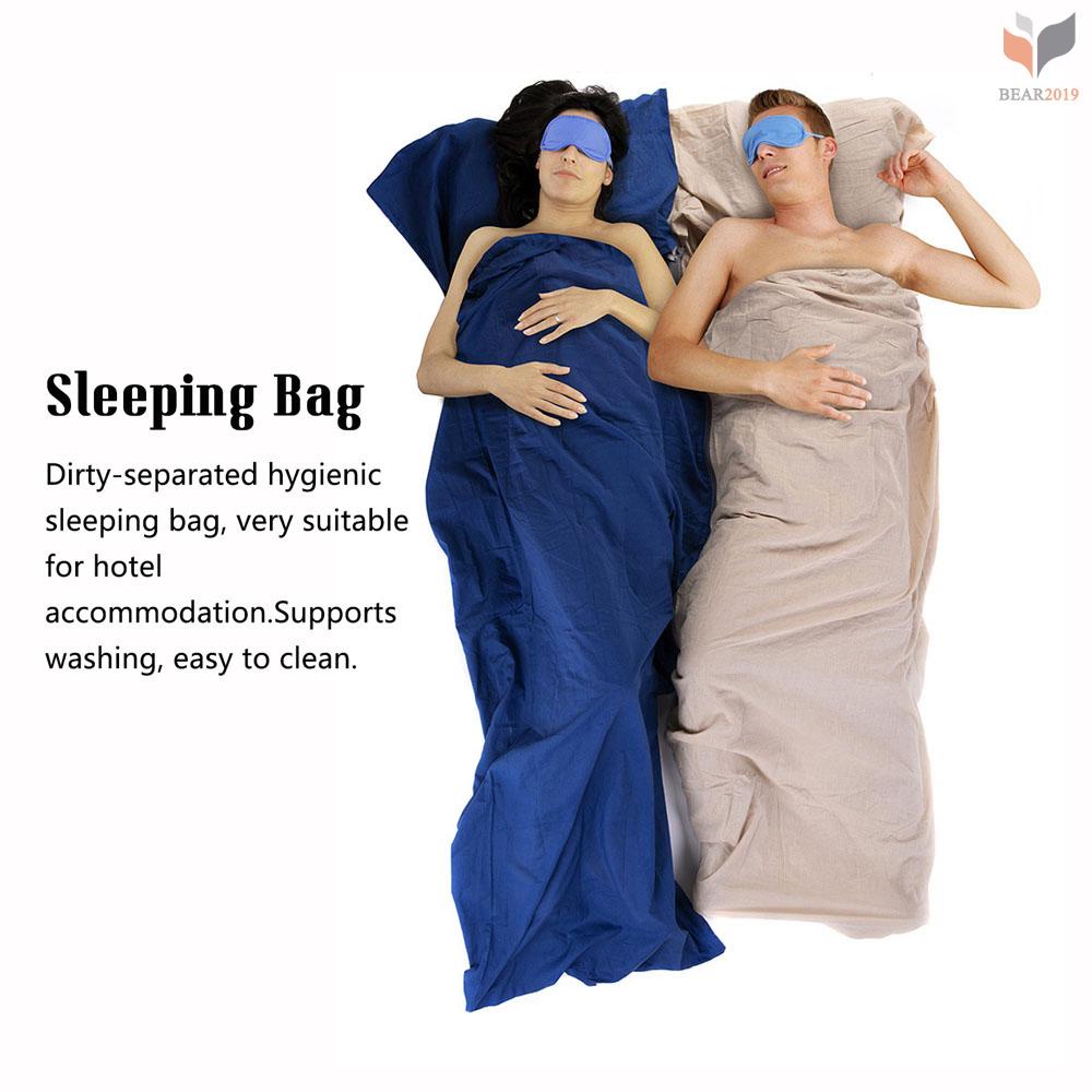 Bear Cod ถุงนอนผ้าฝ้ายแบบพกพาน้ําหนักเบา 210X100ซม.82.7X39.4นิ้วสําหรับ ...