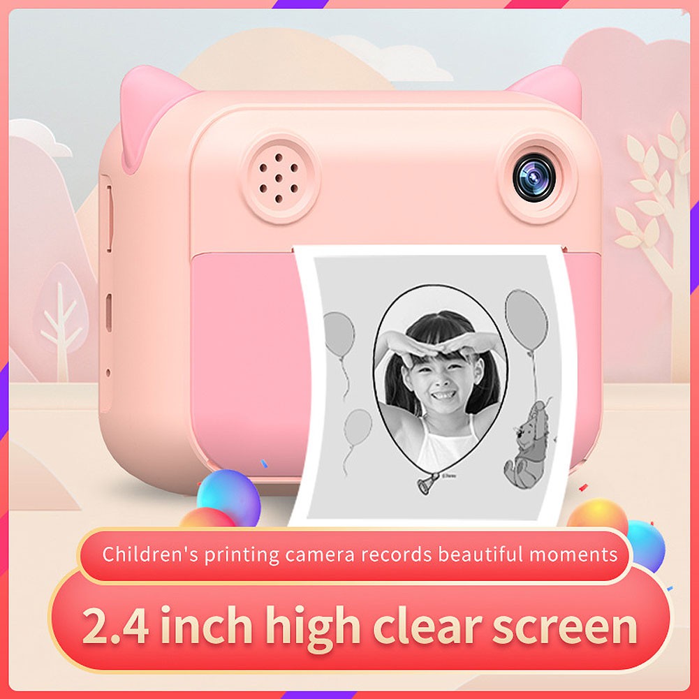 HD 1080P Children Thermal Printing Camera 2.4inch 12MP Photo Video ...