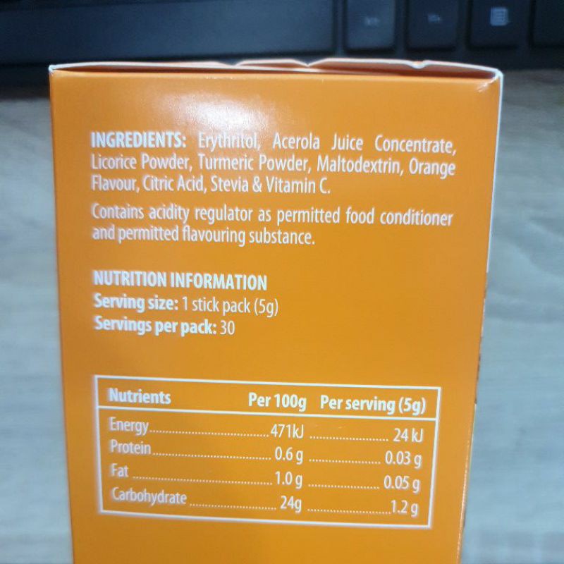 New Botanical Beverage Mix Acerola with Licorice Turmeric บรรจุ 30 ซอง ...