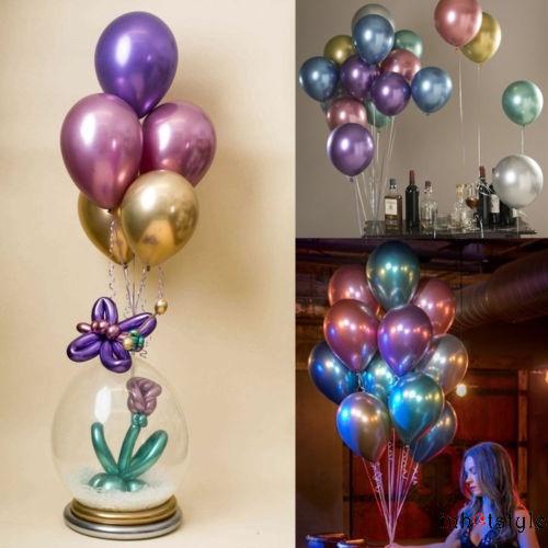 ♪TY★50Pcs Metallic Latex Balloon Pearl Wedding Birthday Party ...