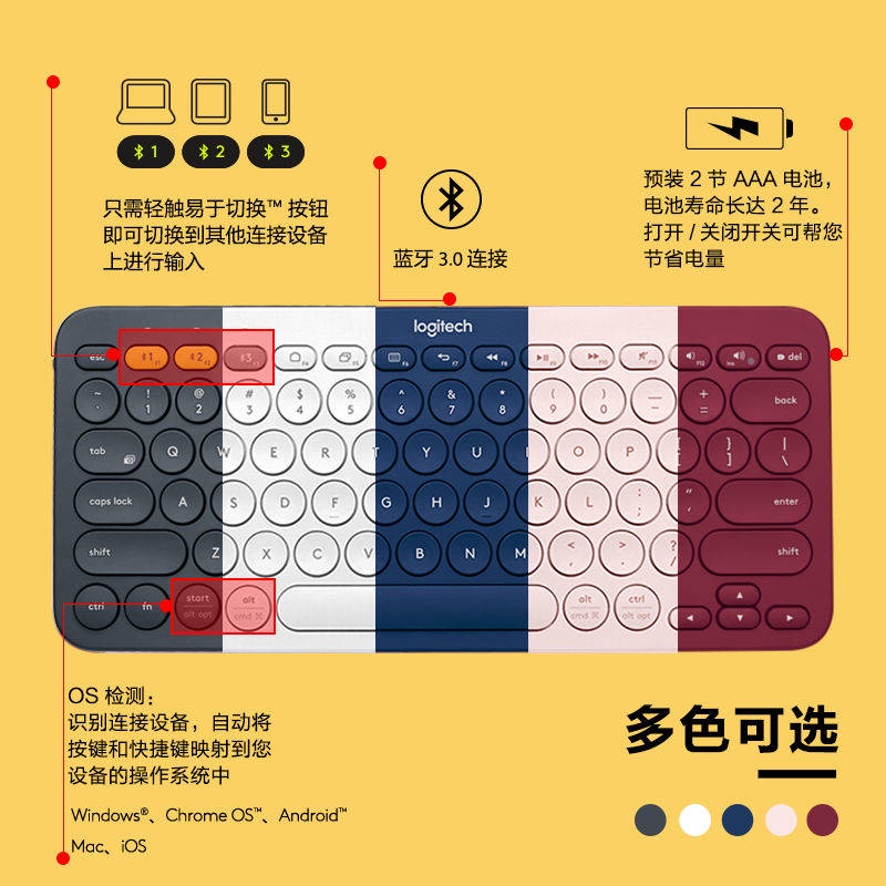 Keyboard คีย์บอร์ดเล่นเกมส์ คีย์บอร์ด RGB Logitech K380 / K375S / K780 / K480 / K580 คีย์บอร์ด ...