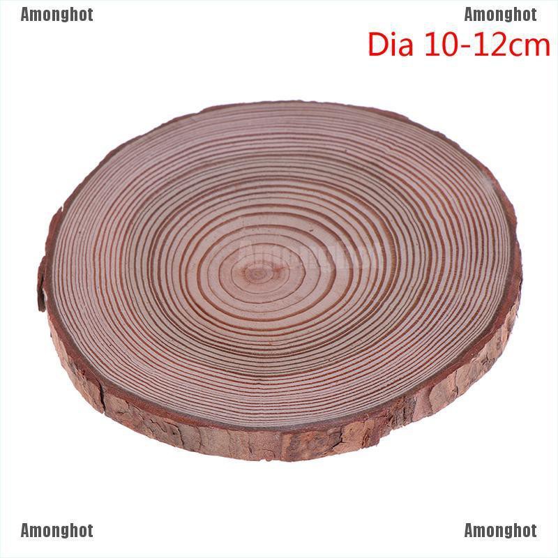 Amonghot☆ Wooden Slice Cup Mat Diy Natural Round Cup Holder Tea Coffee ...