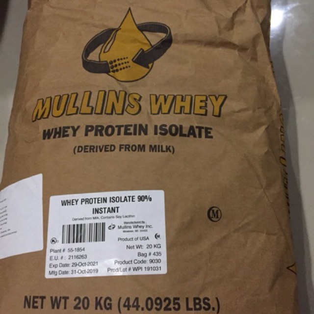เวย์โปรตีนไอโซเลท whey protein isolate mullins whey | Shopee Thailand