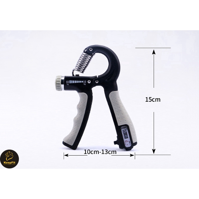Keepfit Adjustable Heavy Grips Hand Gripper digital display Gym Power ...