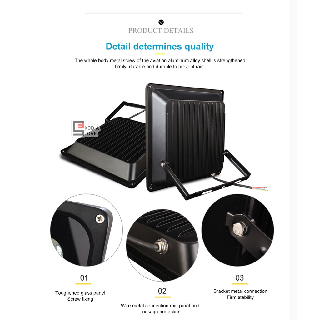 Emico SMD ไฟ LED Floodlight 50 วัตต์ SNI IP65 ฟลัดไลท์สําหรับเวที ...