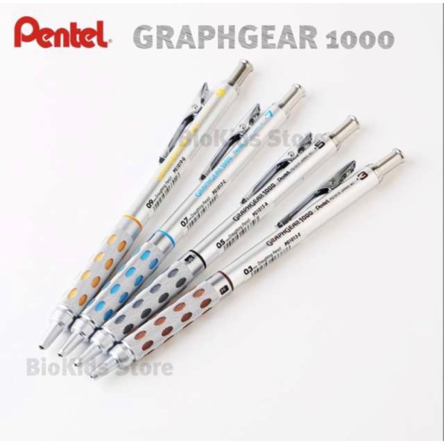 Pentel graphgear 1000 0.3/0.5/0.7/0.9 mm. I ดินสอกด | Shopee Thailand