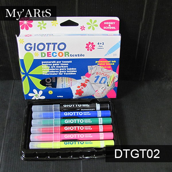 ชุดเครื่องหมายผ้า Lyra Giotto 6 สีสําหรับตกแต่ง - myarts.th - ThaiPick