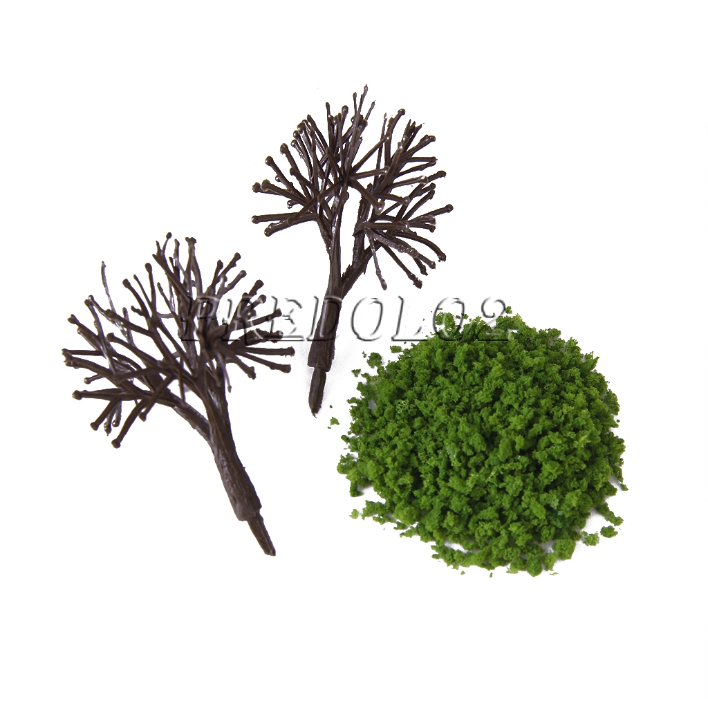 Diorama Accessory Foliage Model DIY Mini Tree Scenic Orange Fruit Green ...