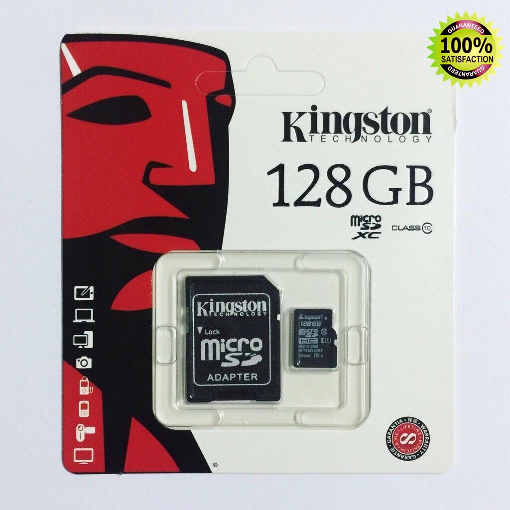 Kingston Memory Card Micro SD SDHC 128GB Class 10 ของแท้ 4GB 8GB 16GB ...