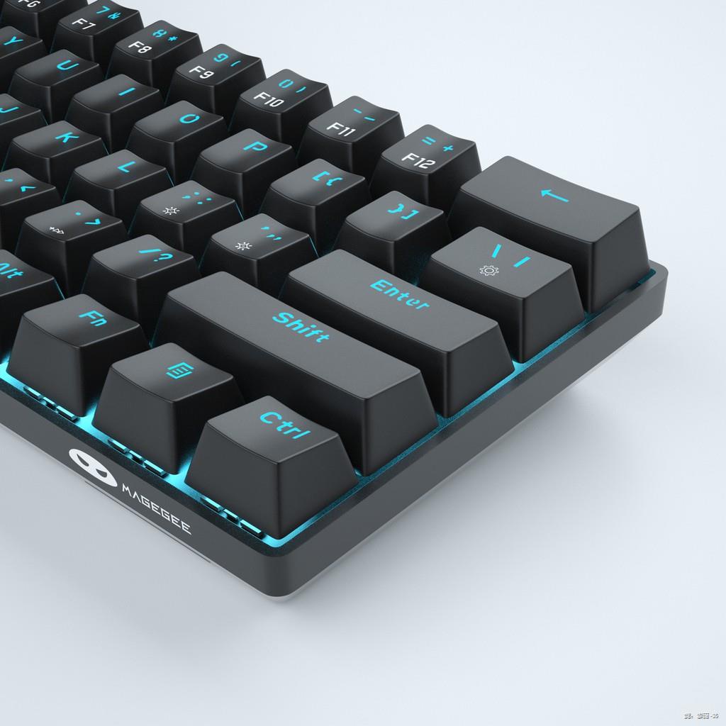 Magegee Mk-Mini 60 คีย์บอร์ดเล่นเกมมีไฟ Led ขนาดกะทัดรัดสีฟ้าอุปกรณ์ ...