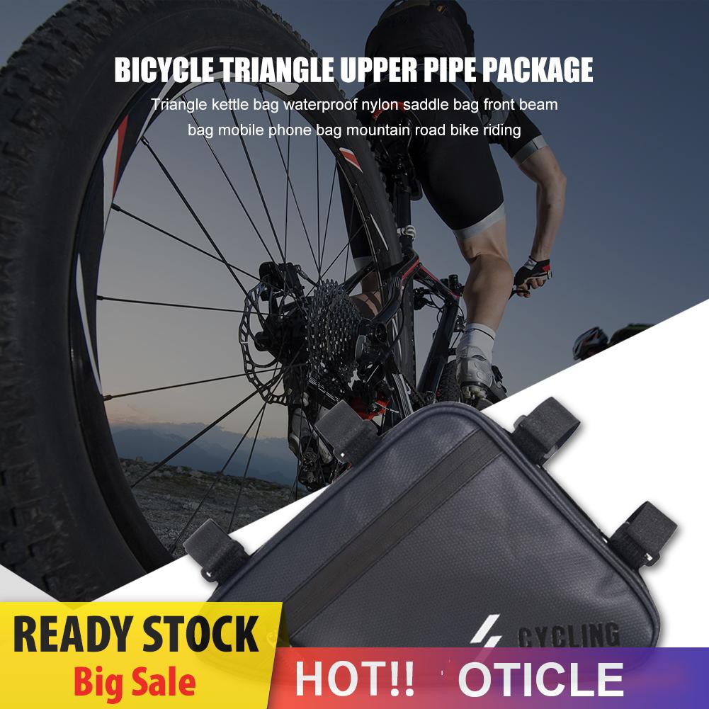 Waterproof Bicycle Front Tube Frame Bag Triangle Pouch for Road ...