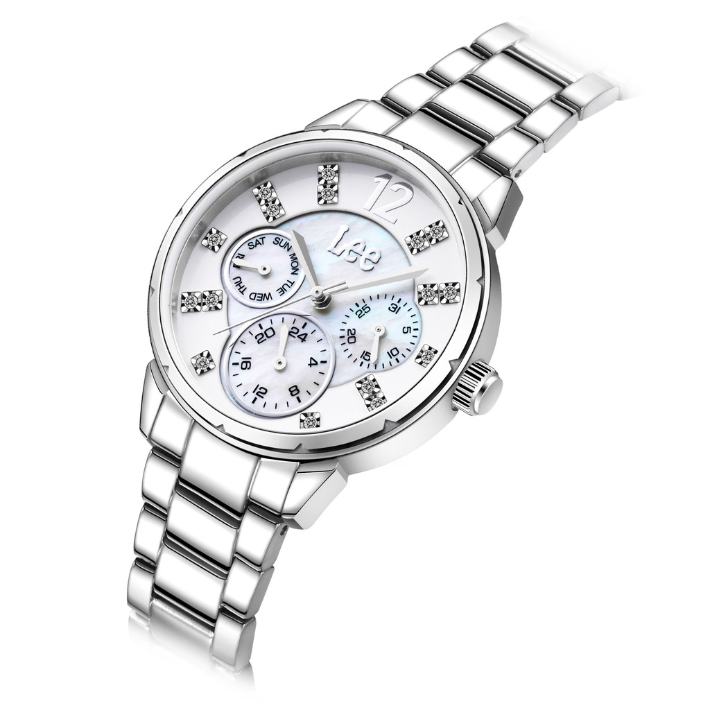 Lee นาฬิกาข้อมือ Metropolitan LEF-F39DSDS-7S แบรนด์แท้ USA สายสแตนเลสสี ...