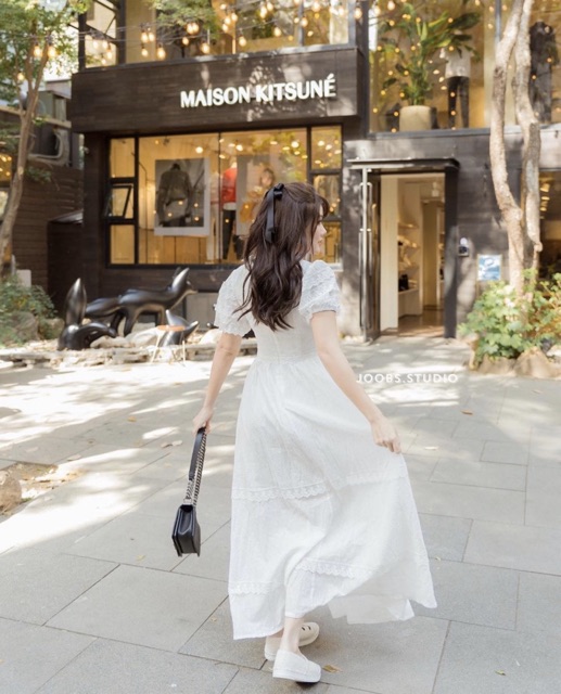 เดรสลูกไม้สีขาว จากร้าน Joob.studio - kukkukoil - ThaiPick