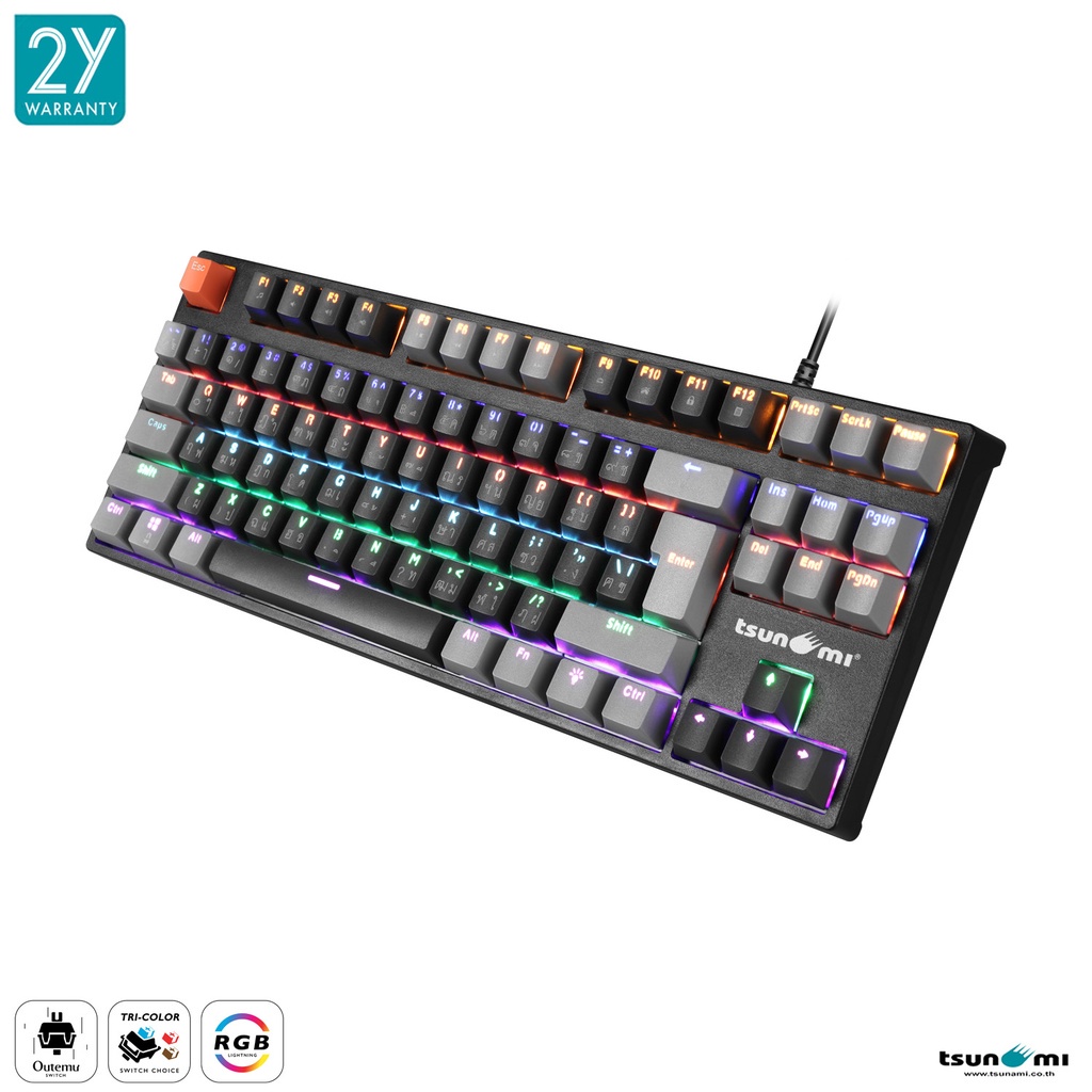 คีย์บอร์ด Tsunami Outemu MK-04 TKL Mechanical Gaming Keyboard ...